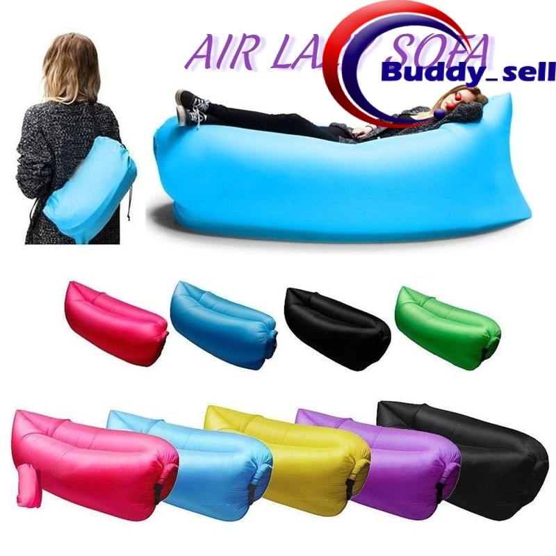 Inflatable Wind Picnic Camping Windbed Lamzac Air Lazy Sofa Lounge Bed ...
