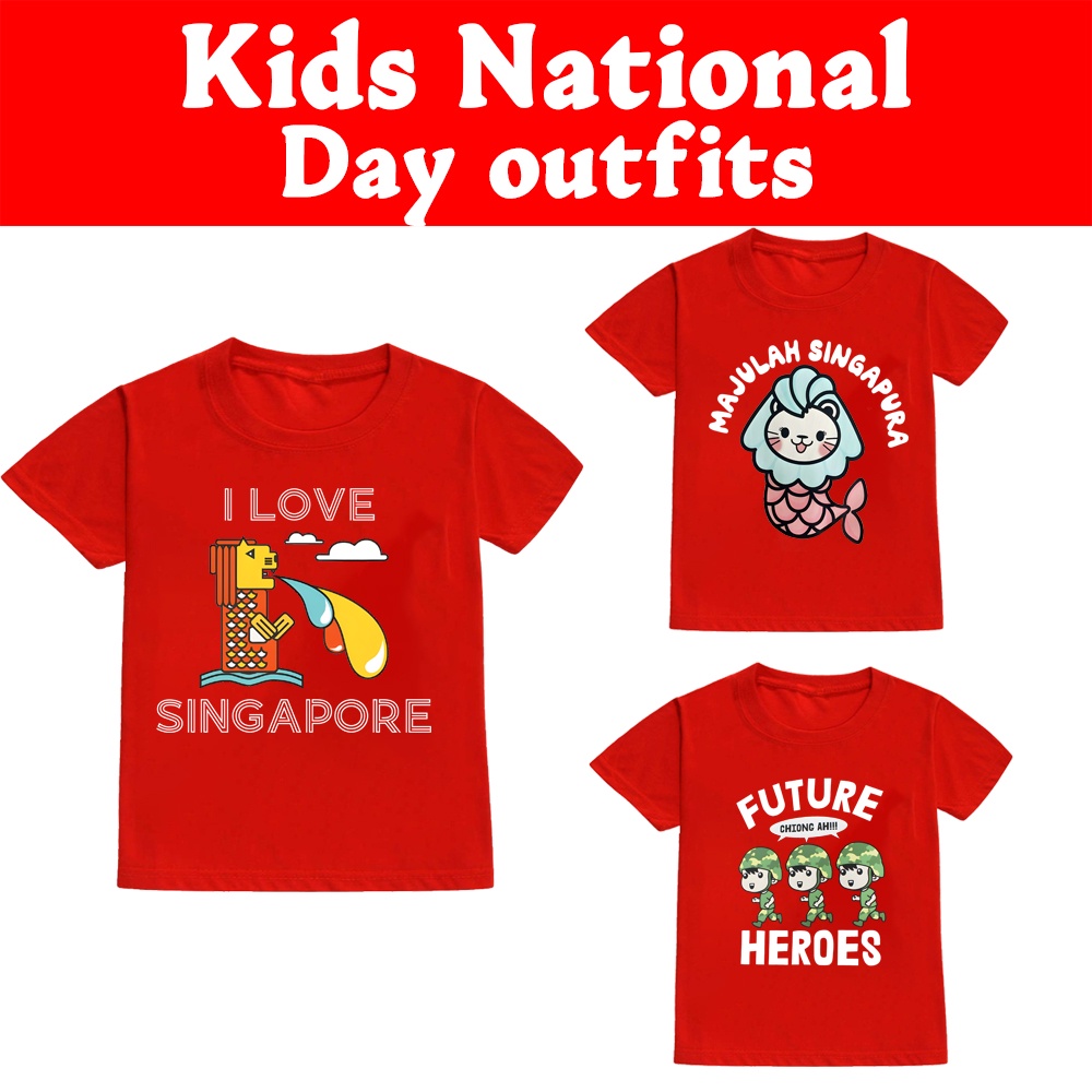Sg 2023 National Day Ndp 2023 Outfits I Love Singapore Red National Day ...