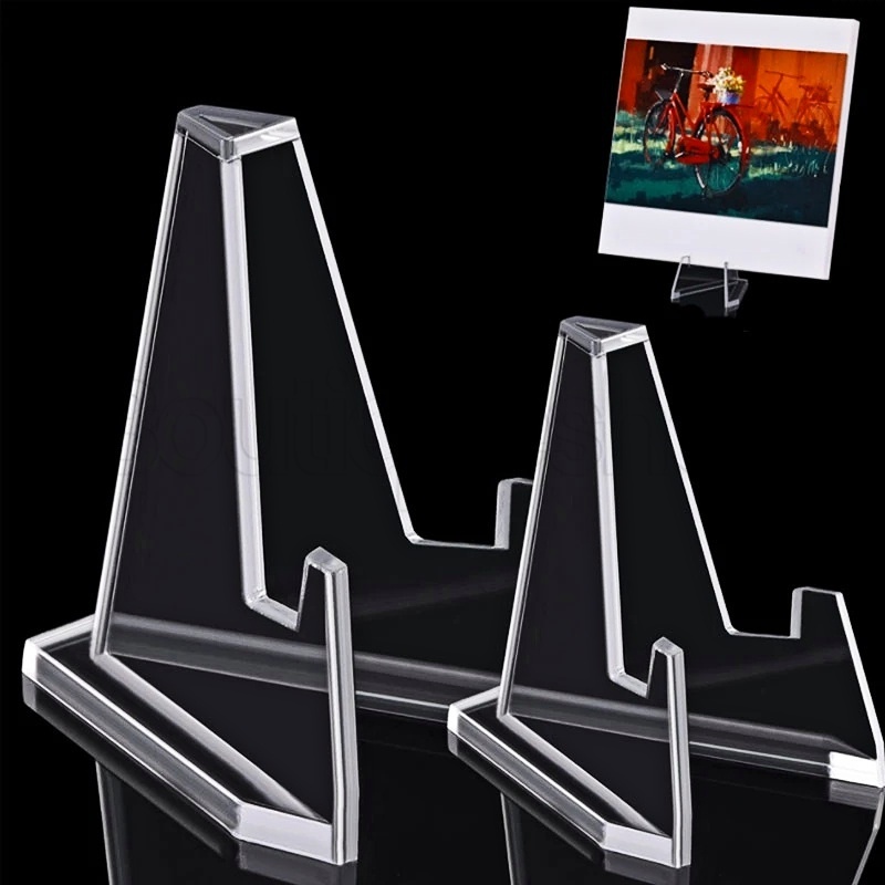 [ Featured ] Clear Triangle Display Stand Commemorate Coin Plate Book ...