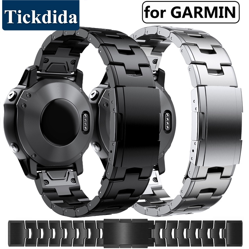 Titanium Alloy Strap for Garmin Fenix 7 7X Pro 6X Tactix MARQ Athlete ...