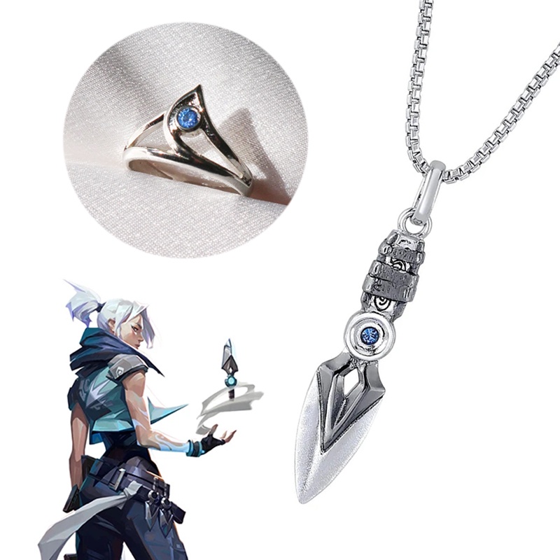 Game Valorant Necklace Jett Sage Cosplay Unisex Pendant Fashion Cosplay ...