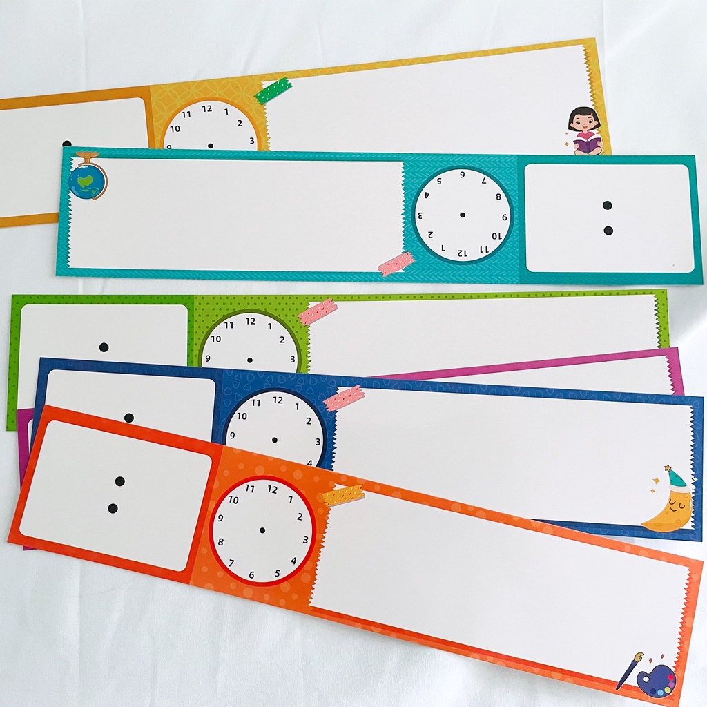 12 Pcs Daily Routines Schedule Cards Schedule Pocket Chart Add-ons DIY ...