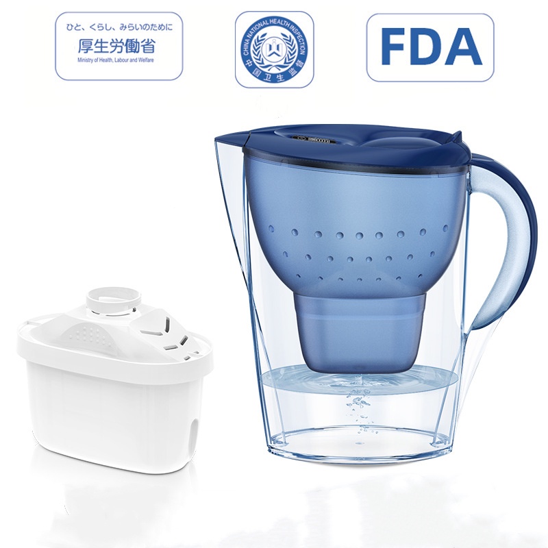 Water Pitcher Purifier with Filter Cartridge Water Filter Pitcher with ...