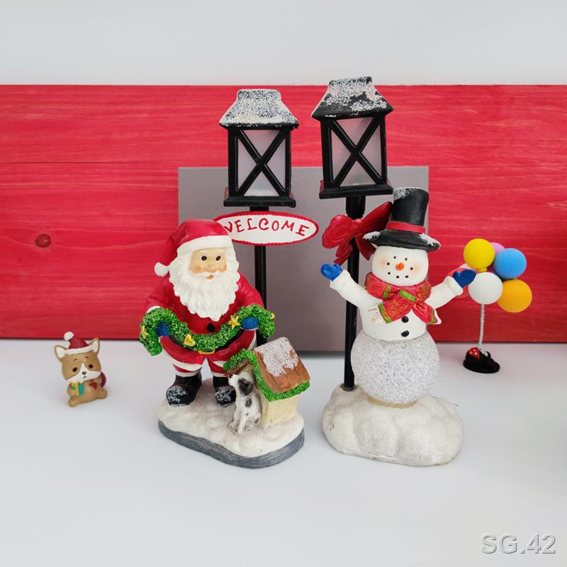 ♟2021 Santa Claus Night Light Ornament Creative Christmas Small Gift ...