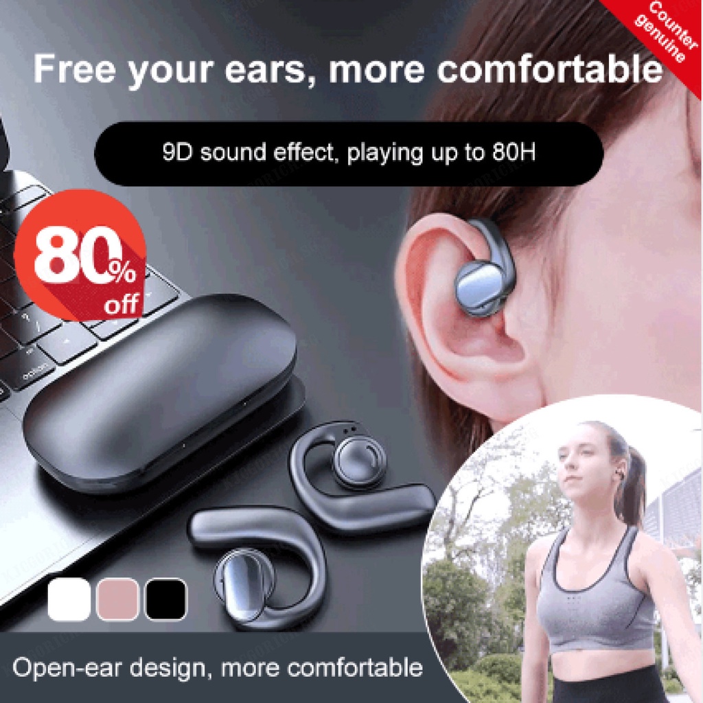 TWS wireless sports running bluetooth headset digital display hanging ...