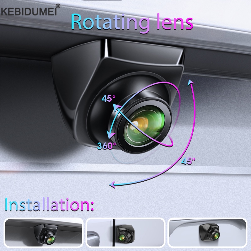 170 º Night Vision Car Rear View Camera AHD 1920x1080P CVBS Fisheye ...