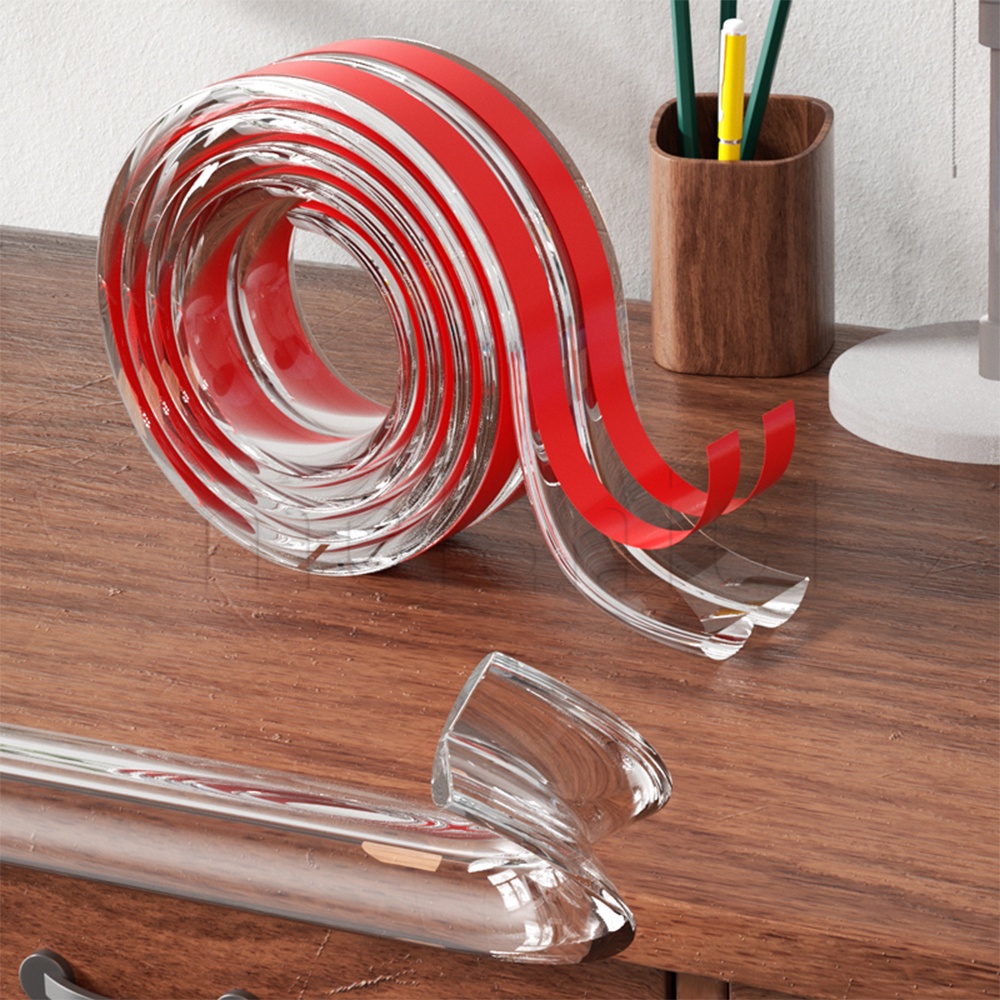 Self Adhesive Collision Proof Soft Bumper / Transparent Bumper Strip ...