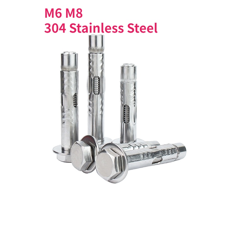 1pcs M6 M8 304 Stainless Steel Built-in Expansion Screw Internal ...