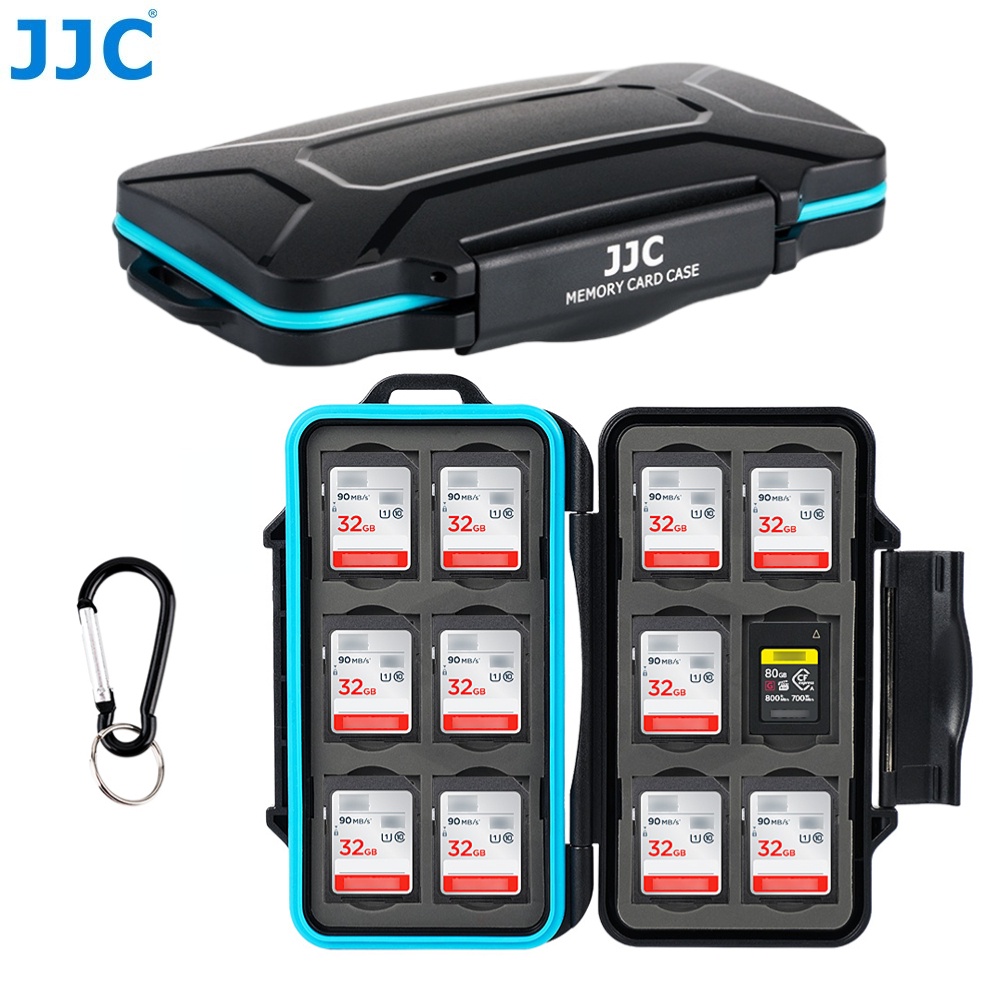 JJC MCR-SC24 Memory Card Case Flas Card Storage Protection Box Holder ...