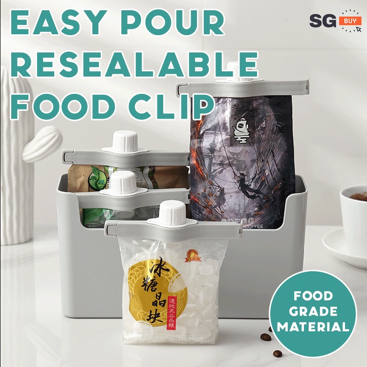 Easypour Resealable Food Clip | Shopee Singapore