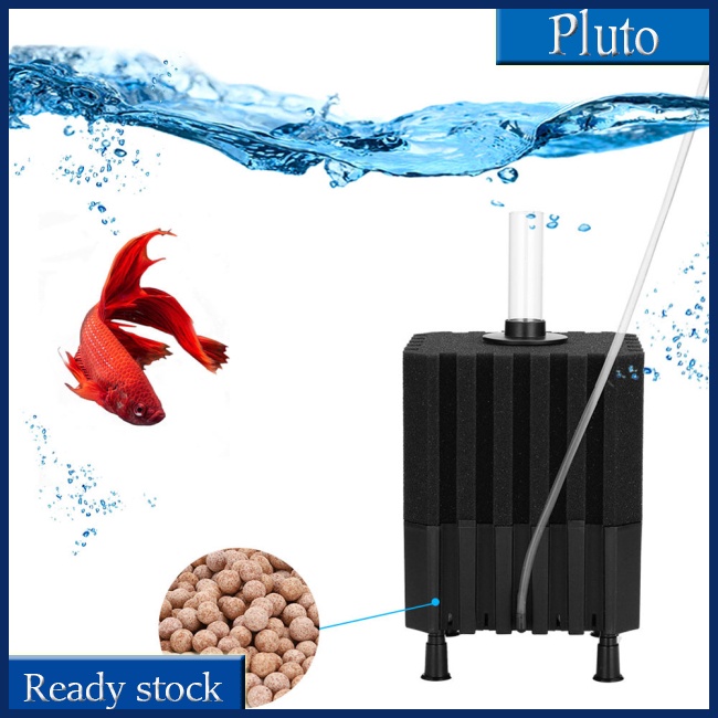 NEW Aquarium Sponge Filter Fish Tank Submersible Oxygen Pump Filtration ...