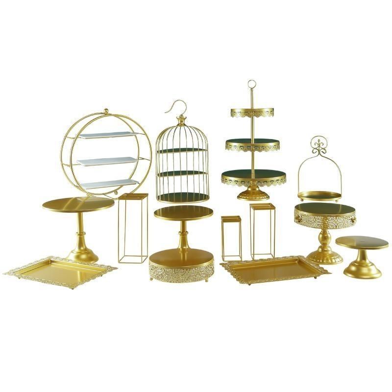 Dessert Table Display Stand Pastry Plate Cold Meal Table Cake Ornaments ...