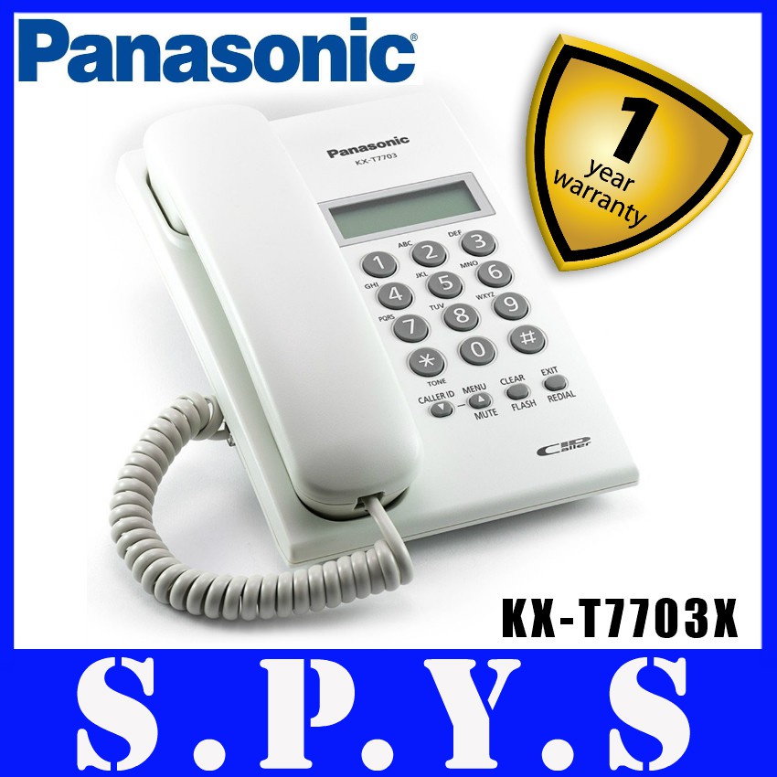 Panasonic KX-T7703X Telephone Corded. Also known as KX-T7703. LCD ...