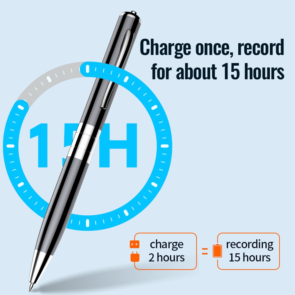Digital Activated Voice Recorder Pen Mini Professional Audio Record ...