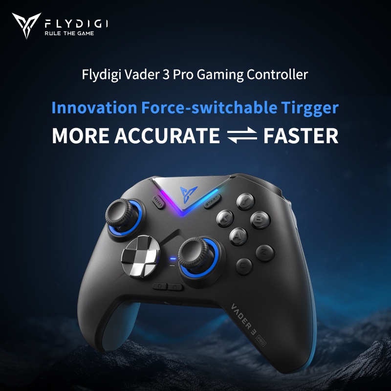 Flydigi VADER 3/VADER 3 Pro Game Handle Force Feedback Six-Axis RGB ...