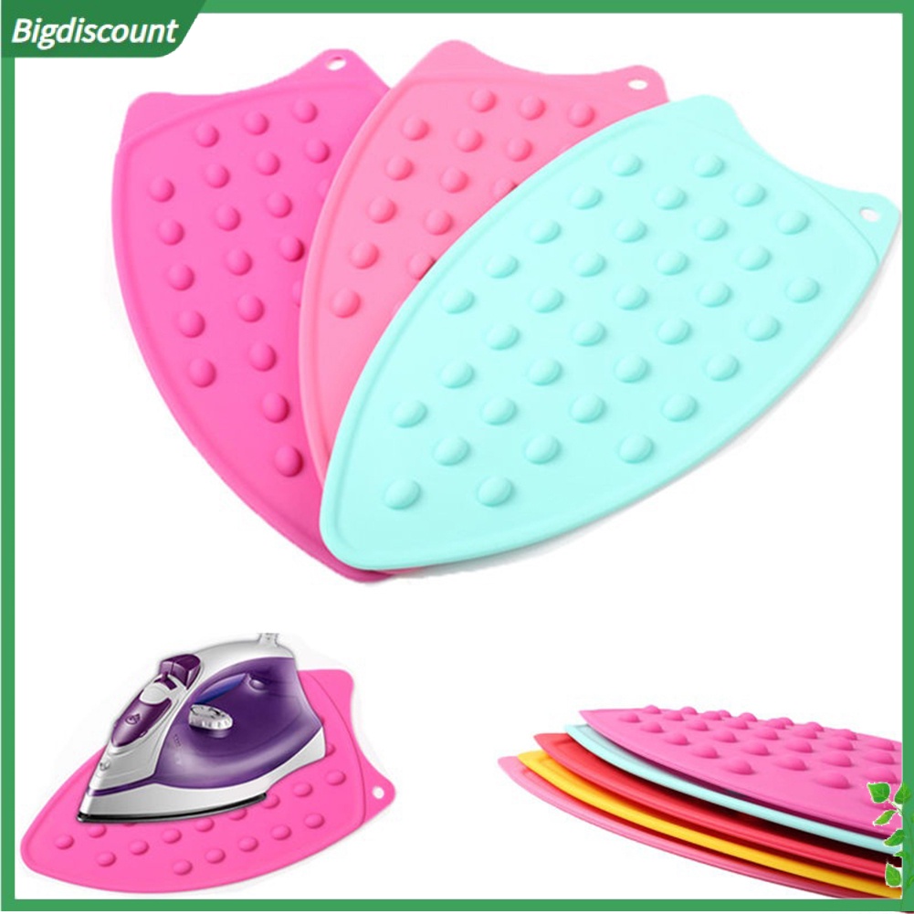 Silicone Hot Heat Protection Underlay Iron Stand Mat Rest Ironing Pad ...