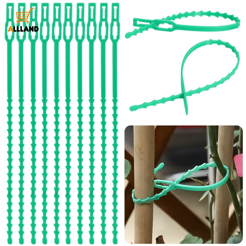 10Pcs Self-locking Plastic Plant Ties/ Reusable Tomato Vines Climbing ...