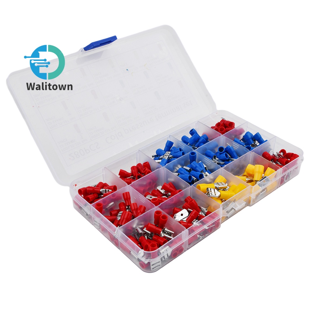 280PCS Electrical Wire Connectors Insulated Wire Crimp Terminals Mixed ...