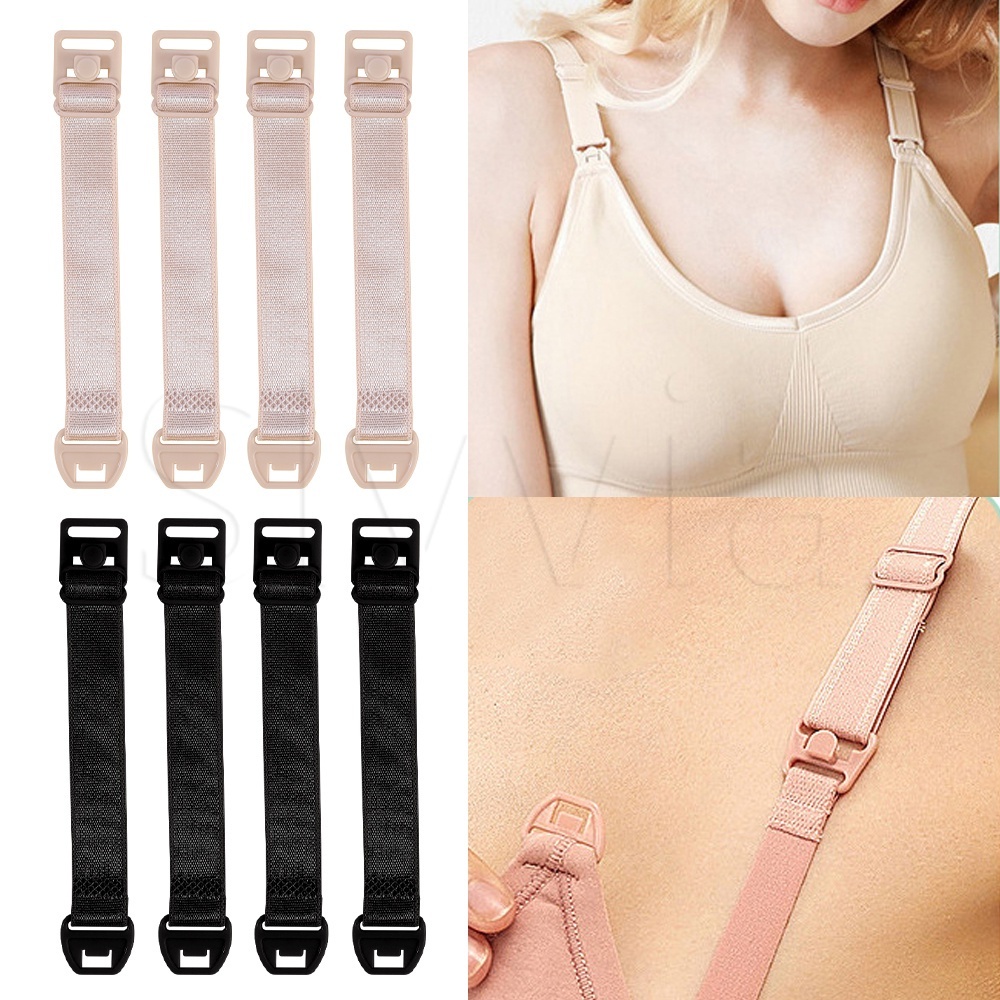 1 Pair Mommy Breastfeeding Extension Buckle Elastic Bra Accessories ...