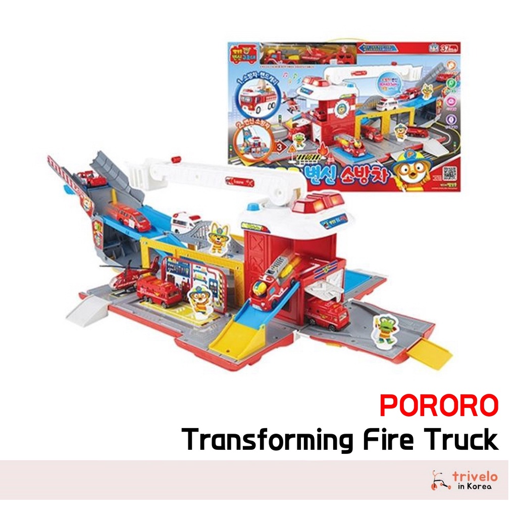 Pororo Transforming Fire Truck Transformed Rollplay Toy | Shopee Singapore