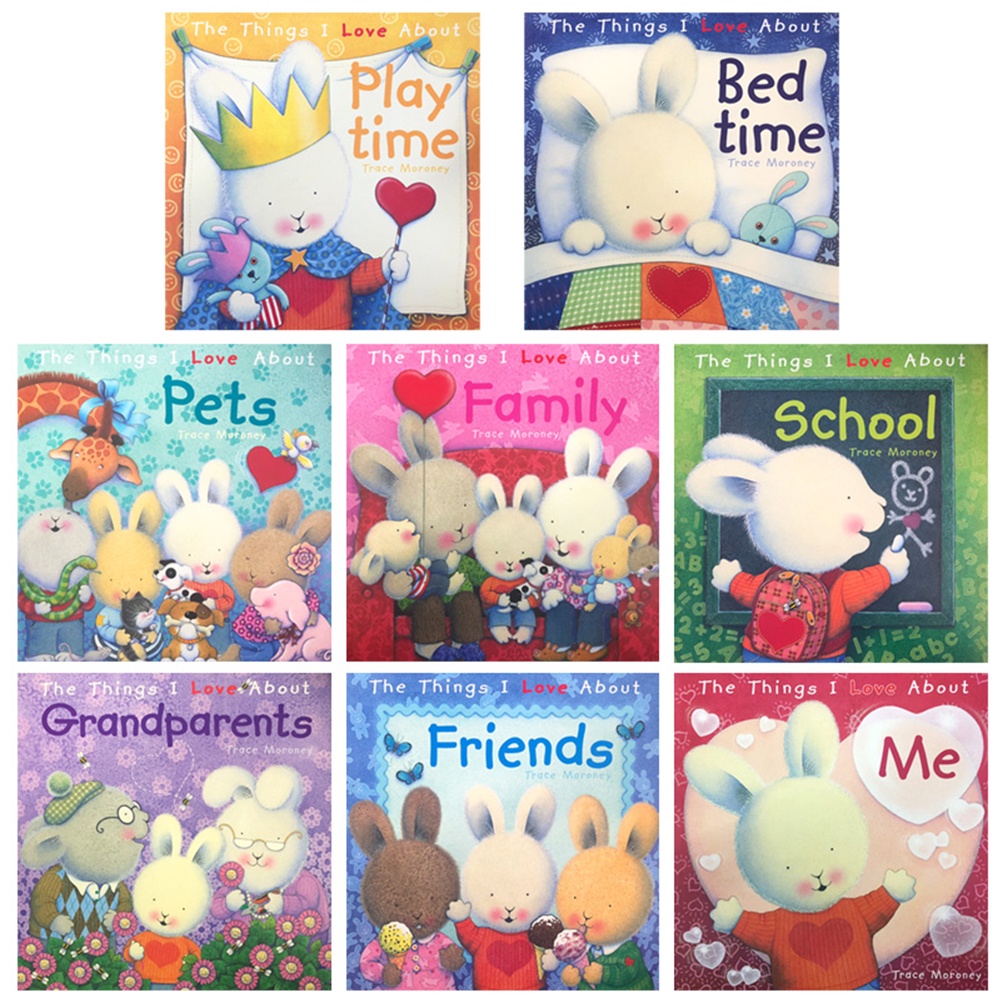 8Books/set The Things I Love about Educational English Story Books for ...