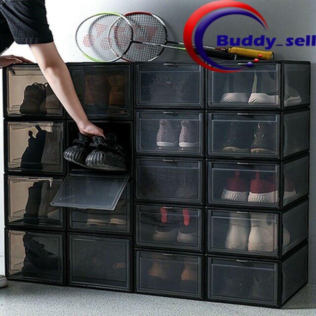 YM113 & YM112 AJ SHOE BOX G4 STORAGE BOX 1 UNIT NEW DESIGN FULL HARD ...