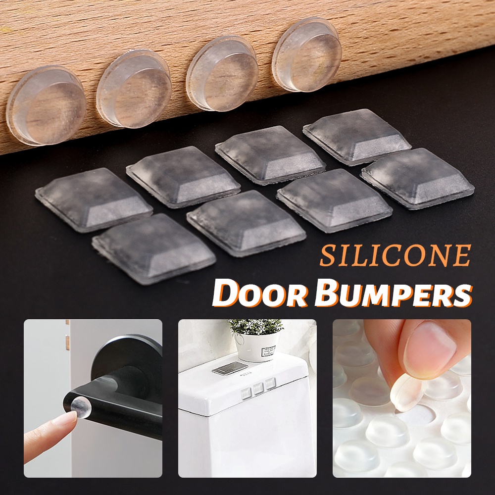 Clear Cabinet Door Bumpers Self Adhesive Silicone Door Stopper Round ...