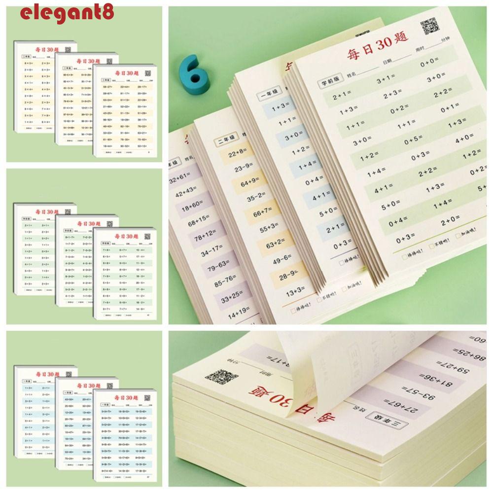 ELEGANT 3books/set Mathematics Workbooks, Quick Calculation 30 ...
