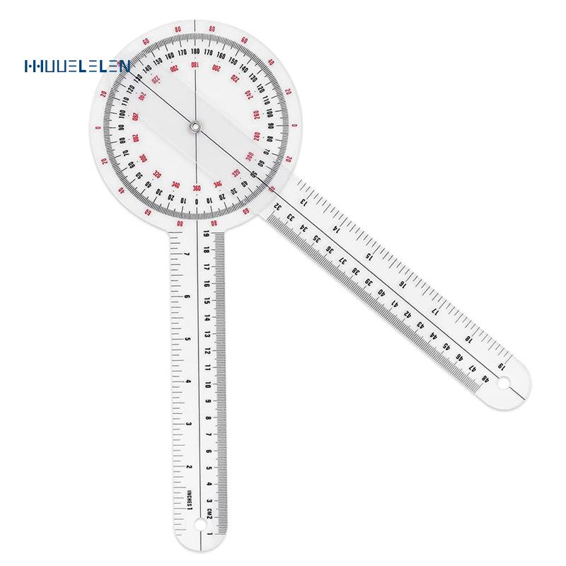 12 Inch Goniometer Transparent Orthopedic Angle Ruler Goniometer ...