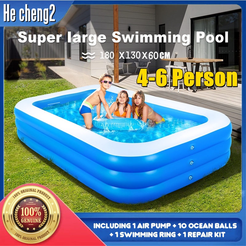 Inflatable Swimming Pool for Kids and Adults Family Inflatable Outdoor ...