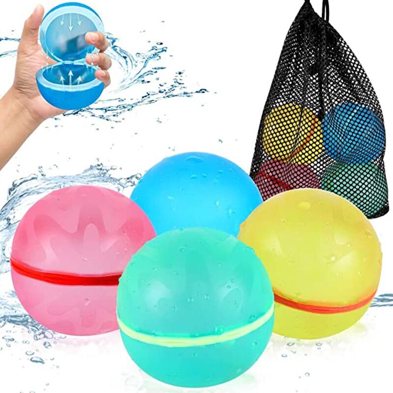 Reusable Water Splash Balls Water Balloons Absorbent Ball Pool Beach ...