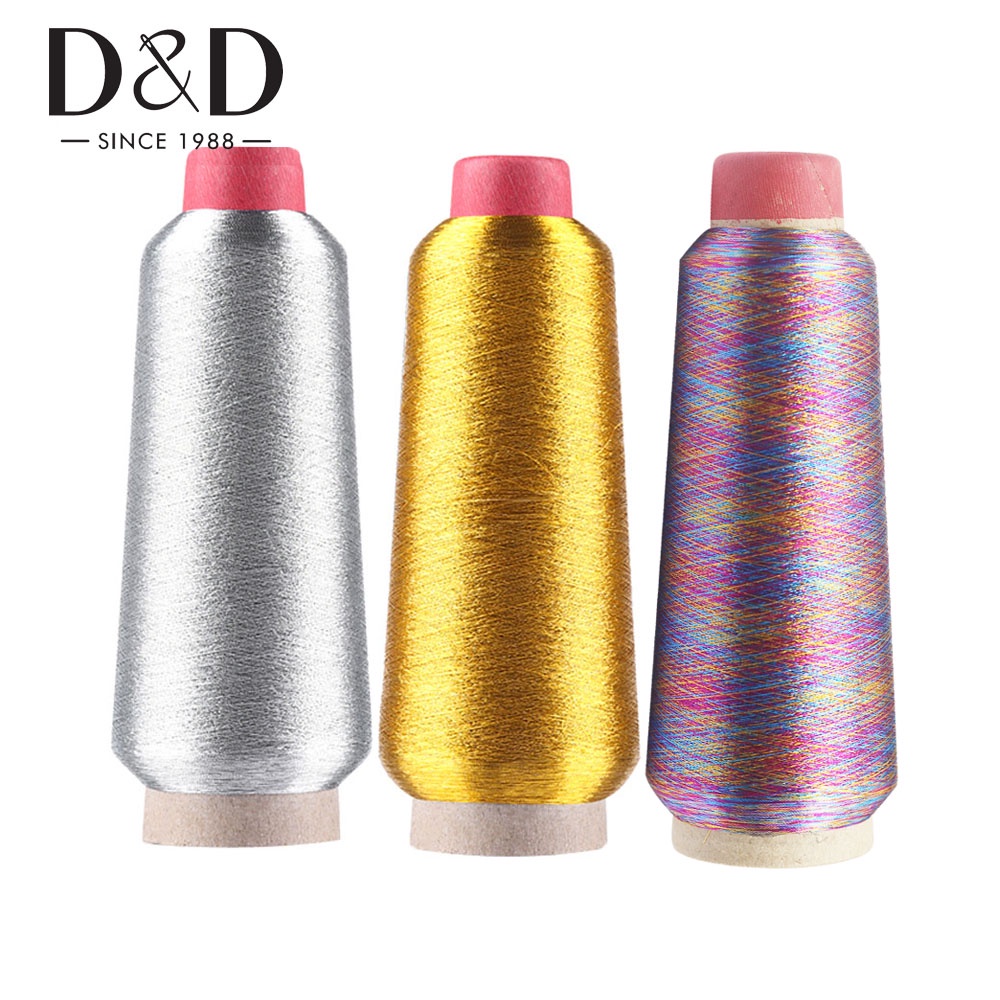 3000 Meter Colored/gold/silver Tricolor Metal Sewing Thread Embroidery ...