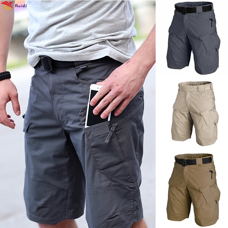 2021 Upgraded Waterproof Shorts Men's Cargo Shorts Relaxed Fit Water ...