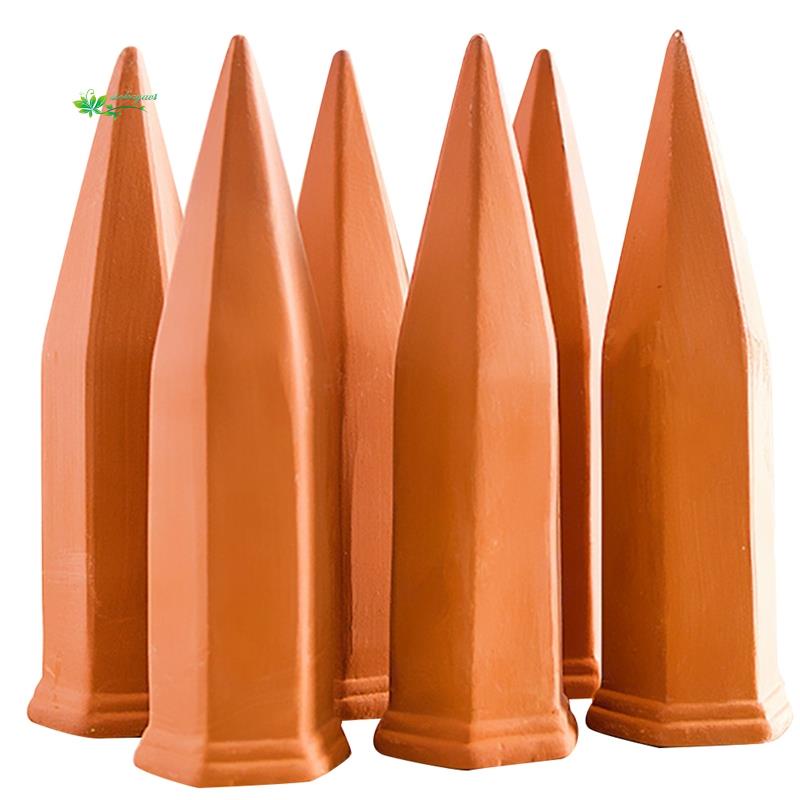 6Pcs Ceramic Plant Waterer of Terracotta Self Watering Spikes Plant ...