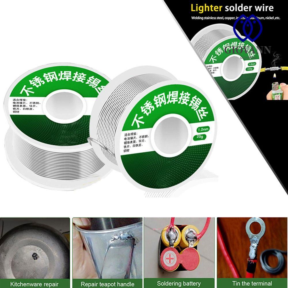 GIOVANNI Solder Wire, Lighter No Gas Welding Wire, 20g/50g Low ...