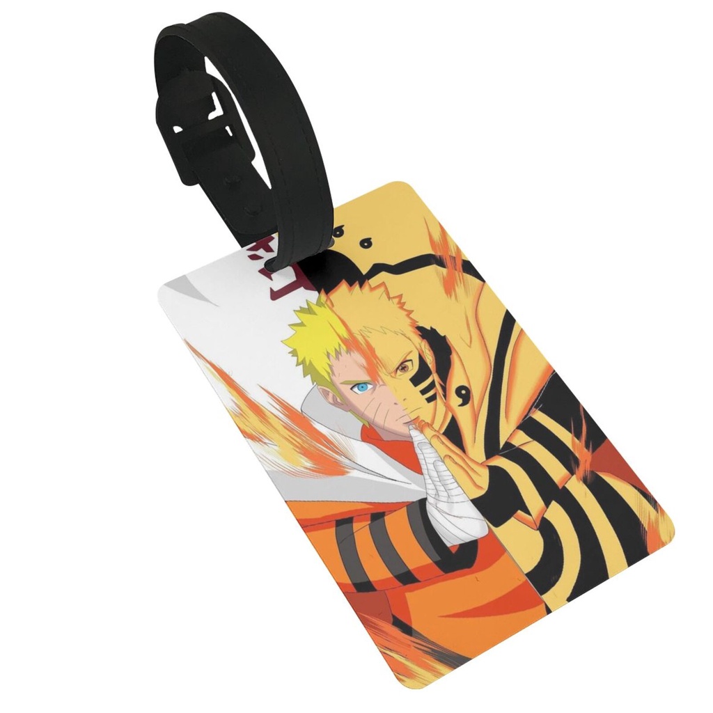 Naruto Uzumaki Luggage Tag Suitcase Name ID Card Labels Identifiers PVC ...