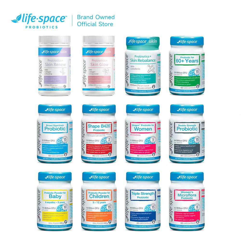 【Official】Life Space Probiotics Broad Spectrum/60+Years/Double Strength ...