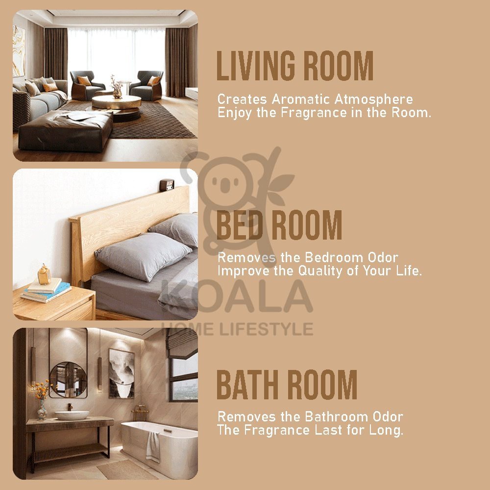 🇸🇬Koala Home🔥Botanical Aromatherapy Essential Oil Air Freshener Scents ...