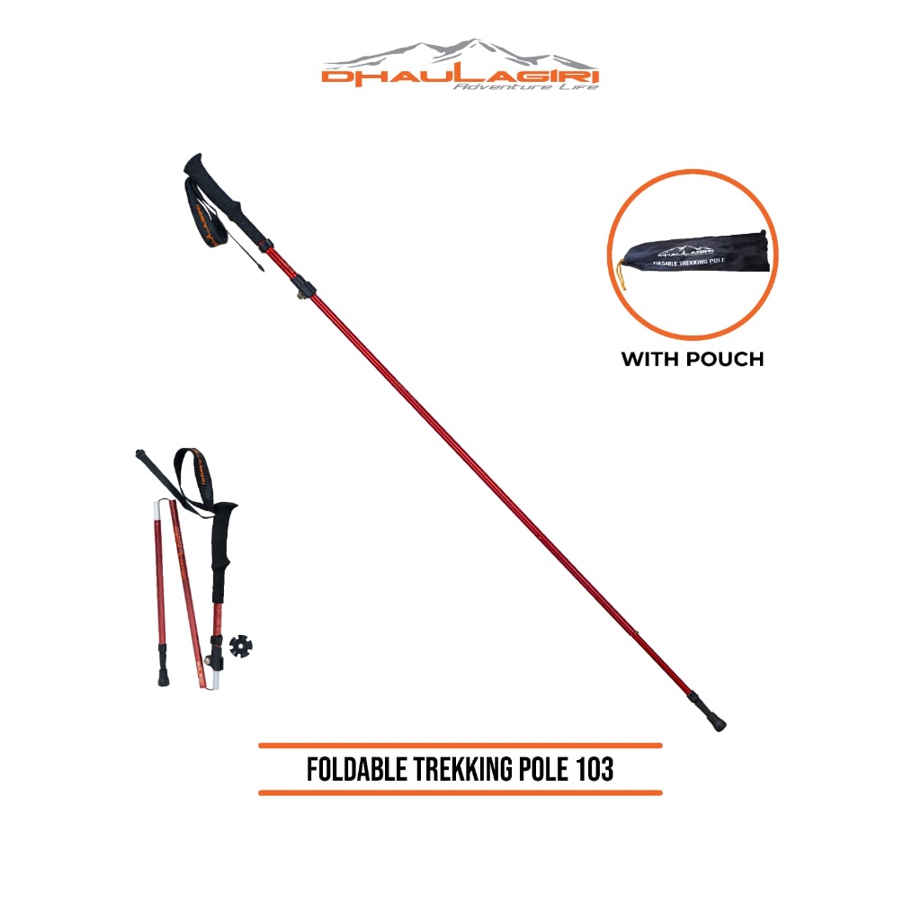 Dhaulagiri Trekking Pole Folding TP-103 Climbing Pole Trekking Pole ...