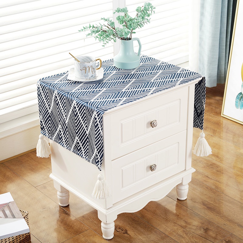 Bedside Table Cover Cloth Simple Nordic Chest of Drawers Cover Pad TV ...