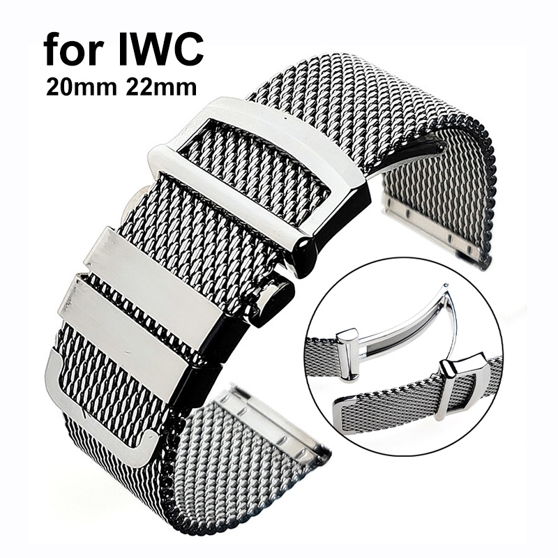 20mm 22mm High Quality Stainless Steel Watch Strap for IWC Pilot Band ...
