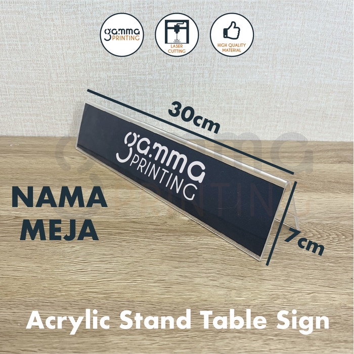 Acrylic Committee Table Name 30x7cm / Acrylic Stand / Tent Card ...