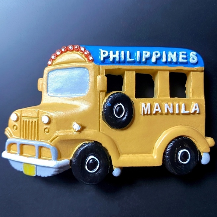 Manila Sudden Vehicle, Philippines Fridge Magnets Tourist Souvenir ...