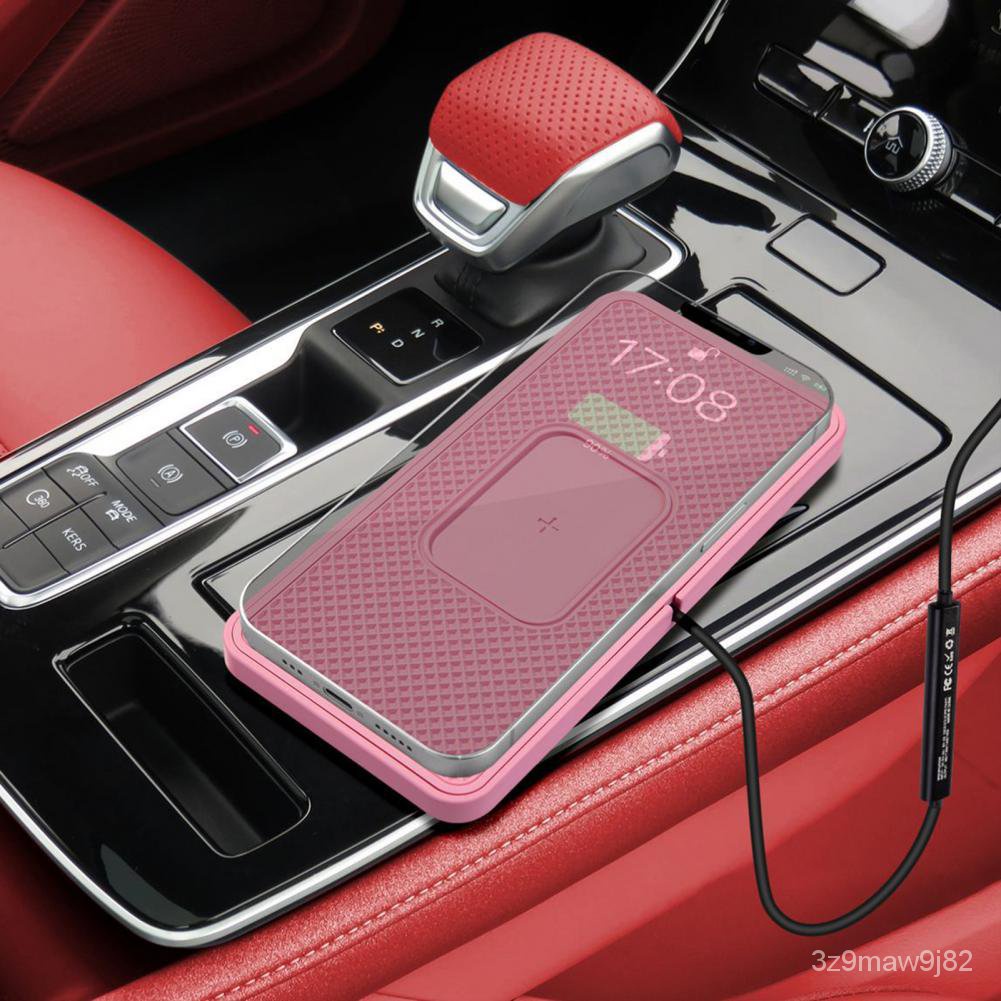 Wireless Charger 1 Set Practical Vehicle Mounted Pink Foreign Object