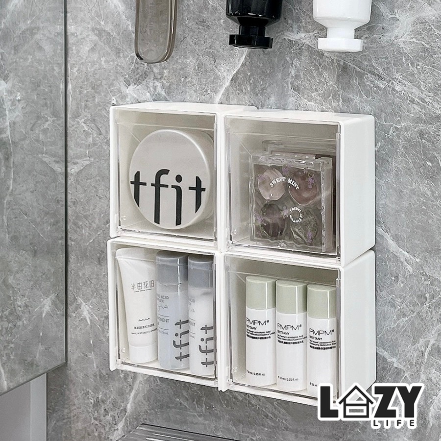 Wall-Mounted Storage Bathroom Facial Wipe Head Rope Storage Cotton Swab ...