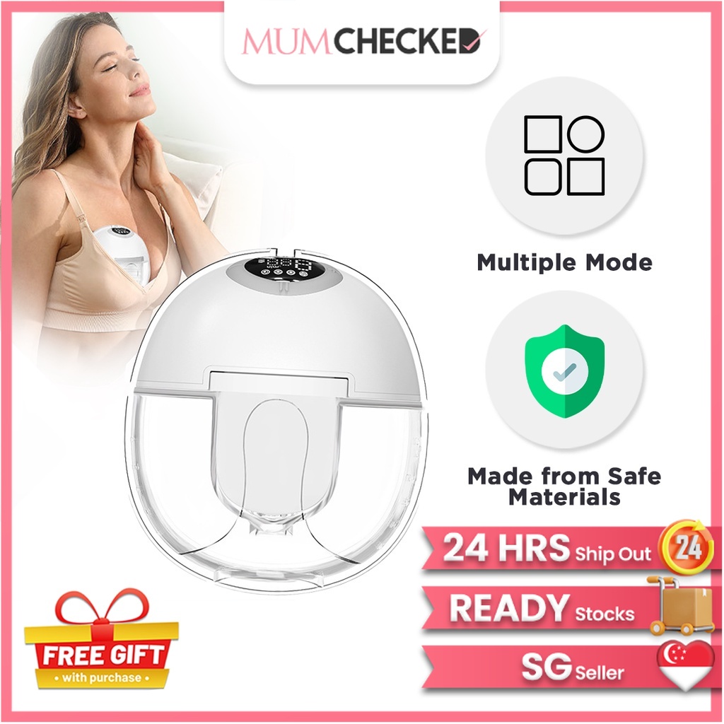 S32 Wearable Breast Pump | Breastfeeding Portable Electric Breast Pump | Hands Free 4 Modes 9 ...