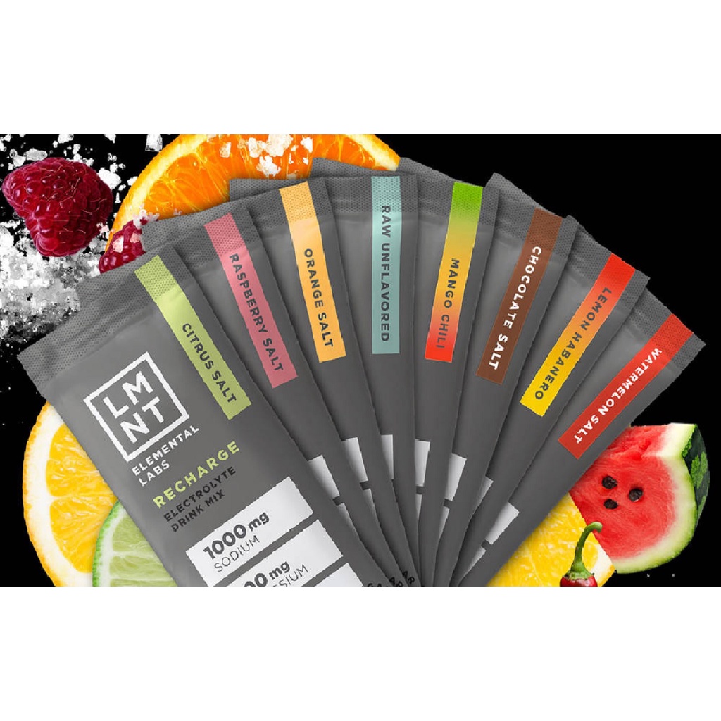 LMNT Electrolyte Drink Mix 6 Pack Zero Sugar Hydration from USA (Gluten ...