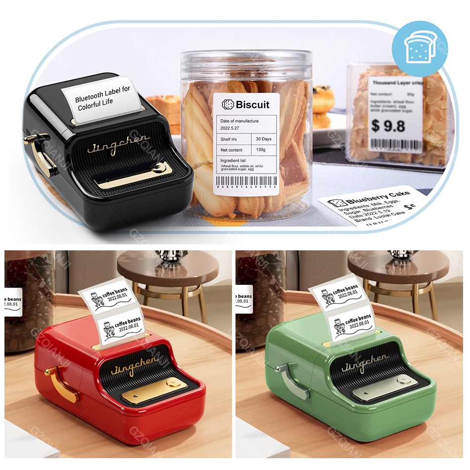 Niimbot B21 Wireless Thermal Label Printer Mini Portable Barcode Maker ...