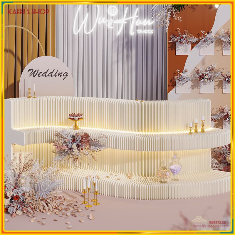 Accordion Paper Folding Booth Long Booth Shelf Foldable Portable ...