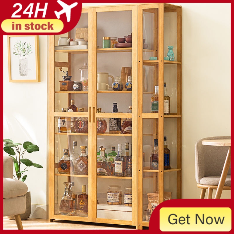 [48h Shipping] Wine Cabinet sideboard cabinet modern simple display ...